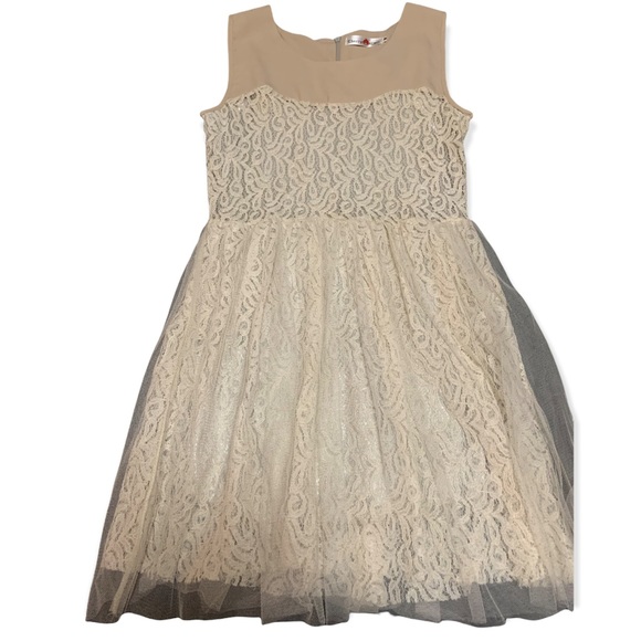 Cherry Koko | Dresses | Nwot Cherry Koko Nude Lace Tulle Party Dress M ...